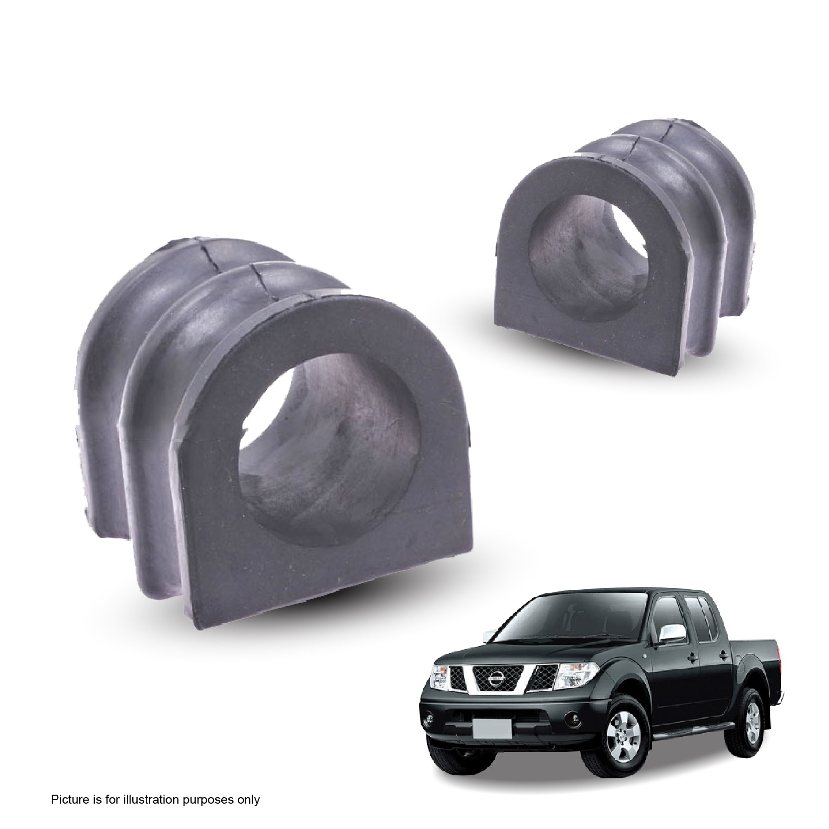 Kawz Auto Front Stabilizer Bar Bush Nissan Navara D40 (2004-2015) – amb ...